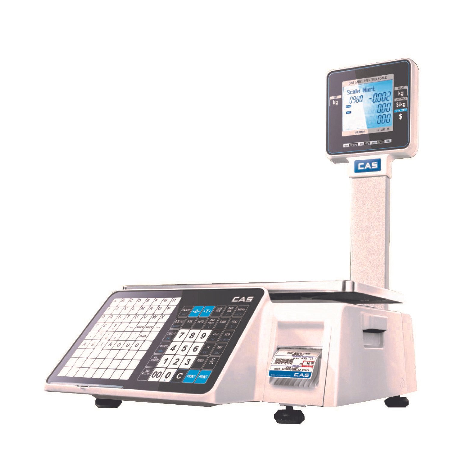 Advanced Label Printing Scale Designed For Supermarkets CAS CL3000J ...